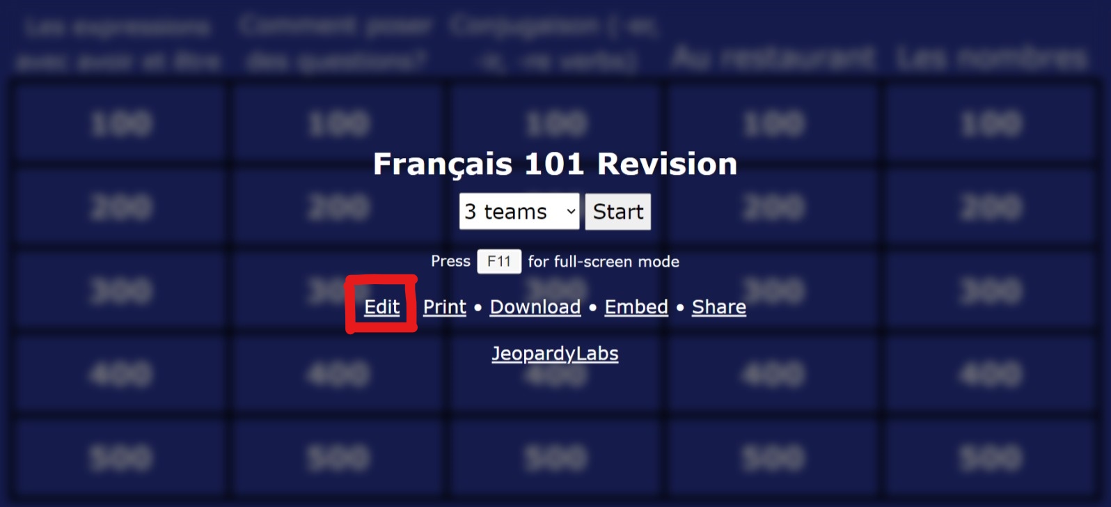 📄French Level 2, Activity 08: Jeu de révision : Jeopardy / Jeopardy ...
